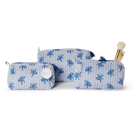 Happy Monkey Block Cosmetic and Accessory Bags – The Gift Horse Germantown