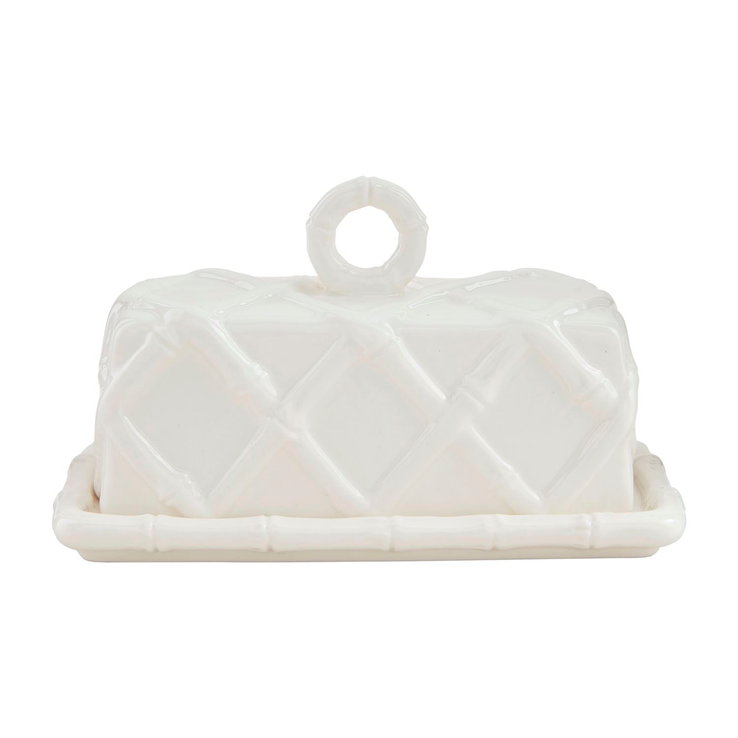 White Bamboo Butter Dish – The Gift Horse Germantown